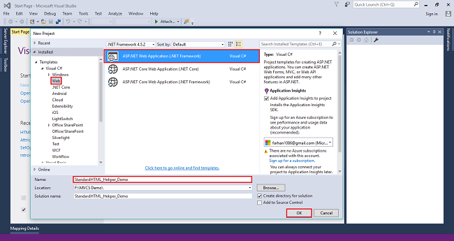 Overview Of Standard HTML Helpers In MVC